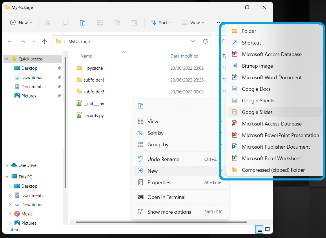 Get back the “New Text File” option in the Windows 11 context menu ...